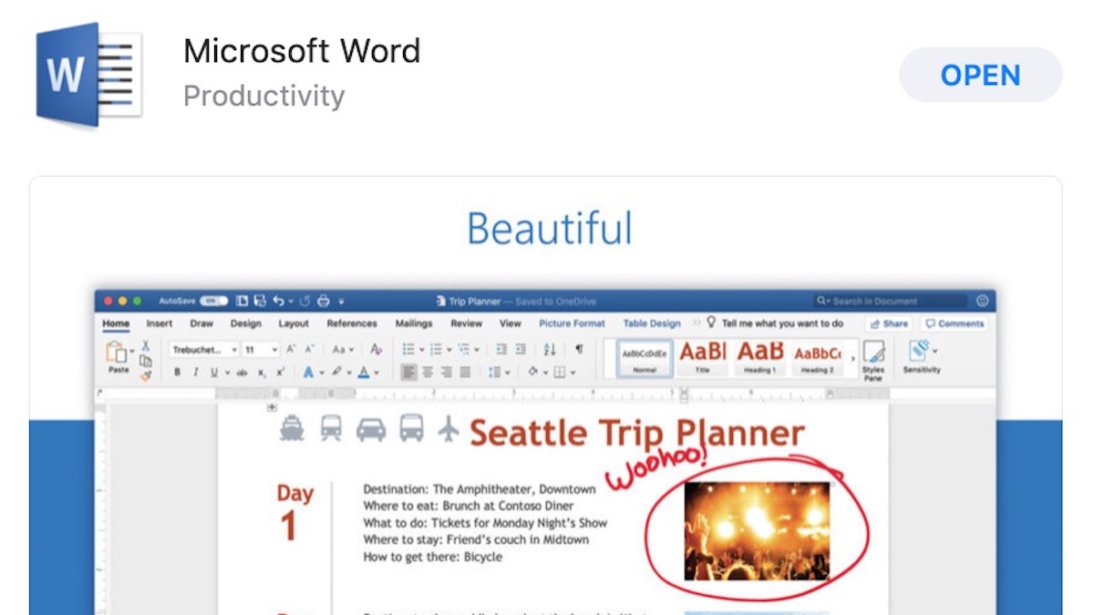Aplicațiile din Microsoft Office sunt acum în App Store. Îi pasă cuiva ...
